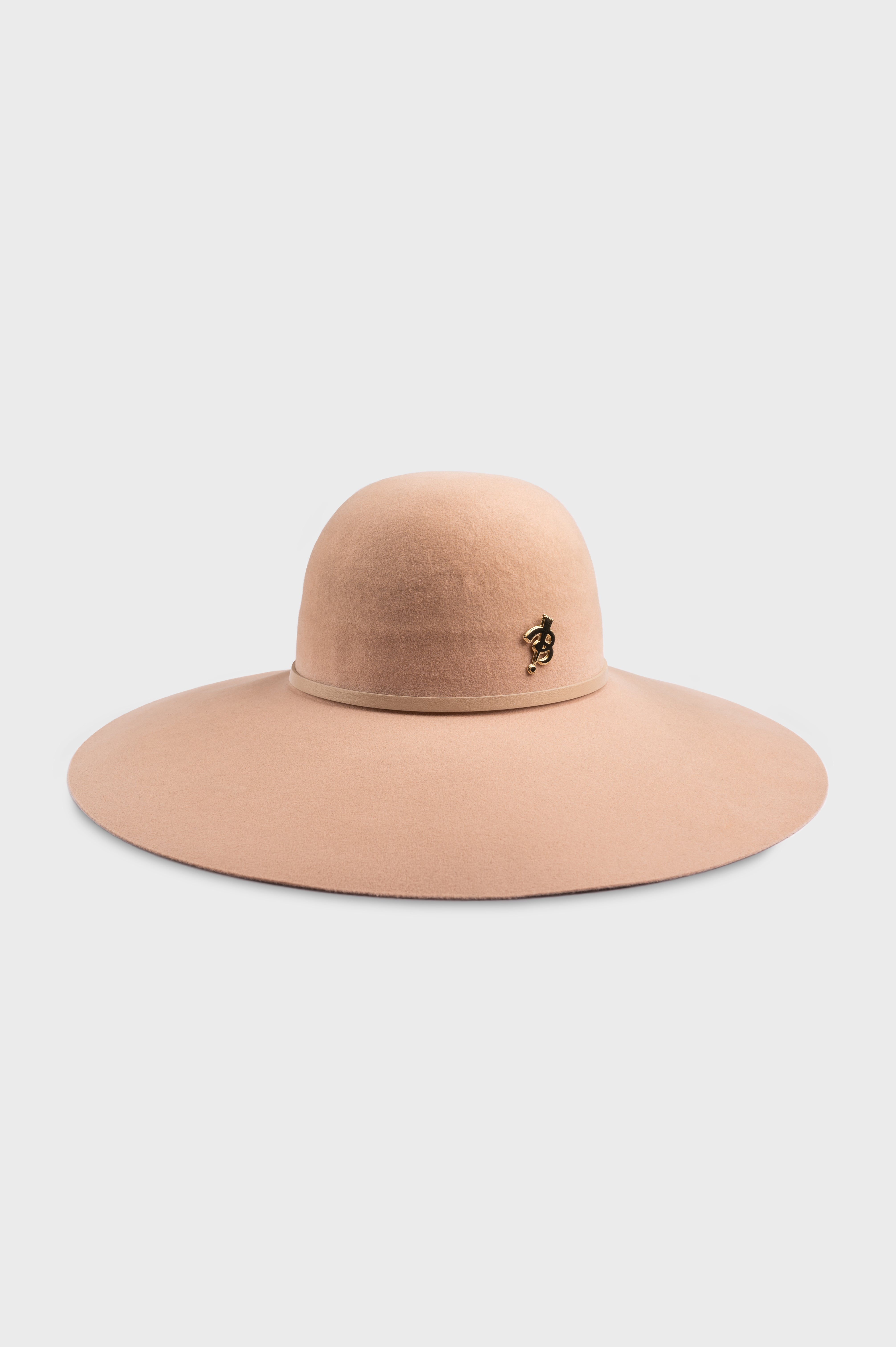 Charlotte Round Crown Hat - Iconic Italian Wool & Cashmere – Barbisio